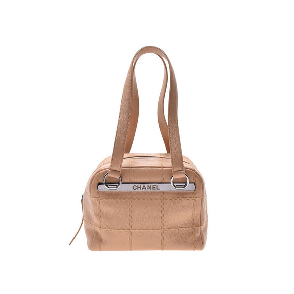 CHANEL | Bags | Chanel Chocolate Bar Boston Bag Caviar Beige | Poshmark
